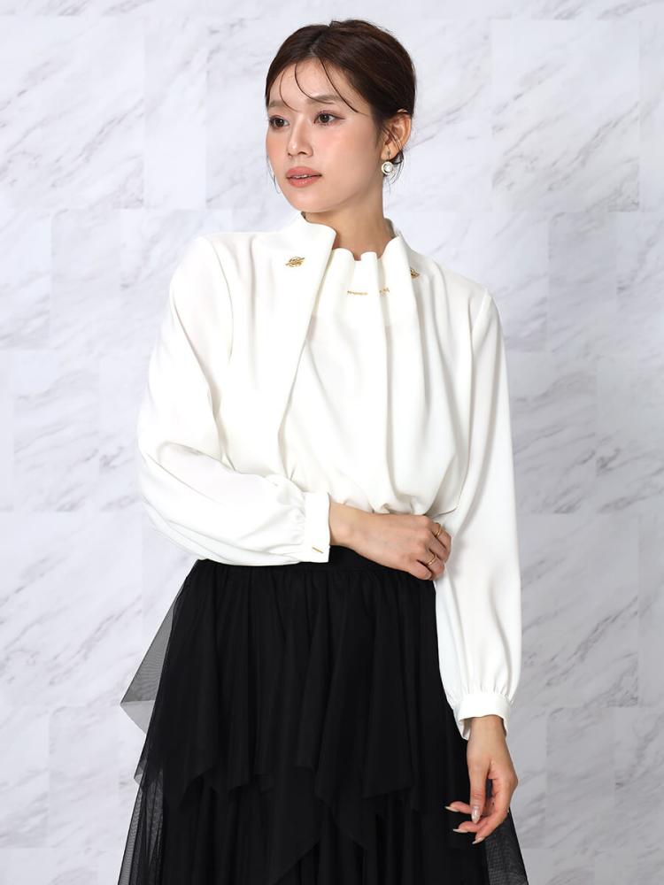 フェンネル（FENNEL）/マンテルネックギャザーブラウス マンテルネックギャザーブラウス - FENNEL - FENNEL｜YAMADAYA STORE