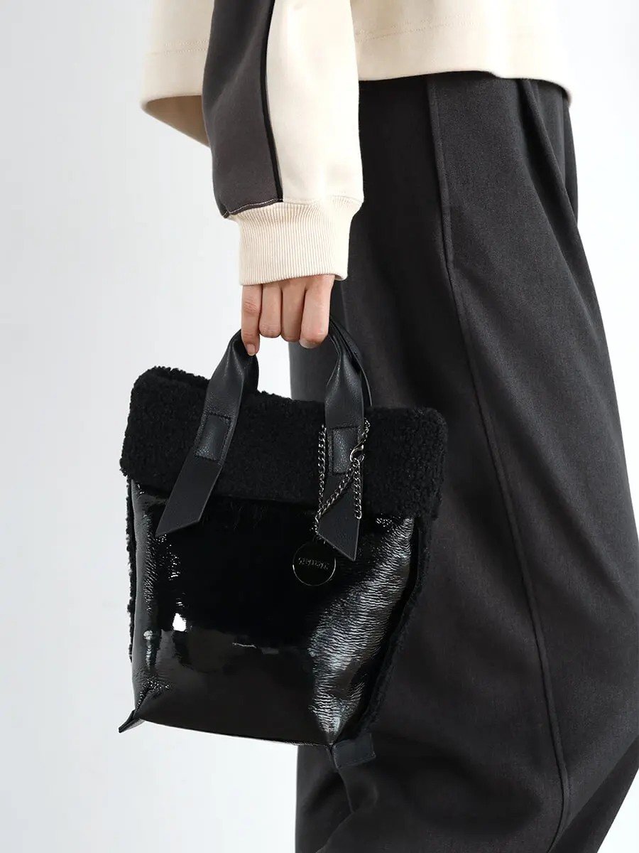 ボア×エナメルミニトート - nouer - nouer｜YAMADAYA STORE