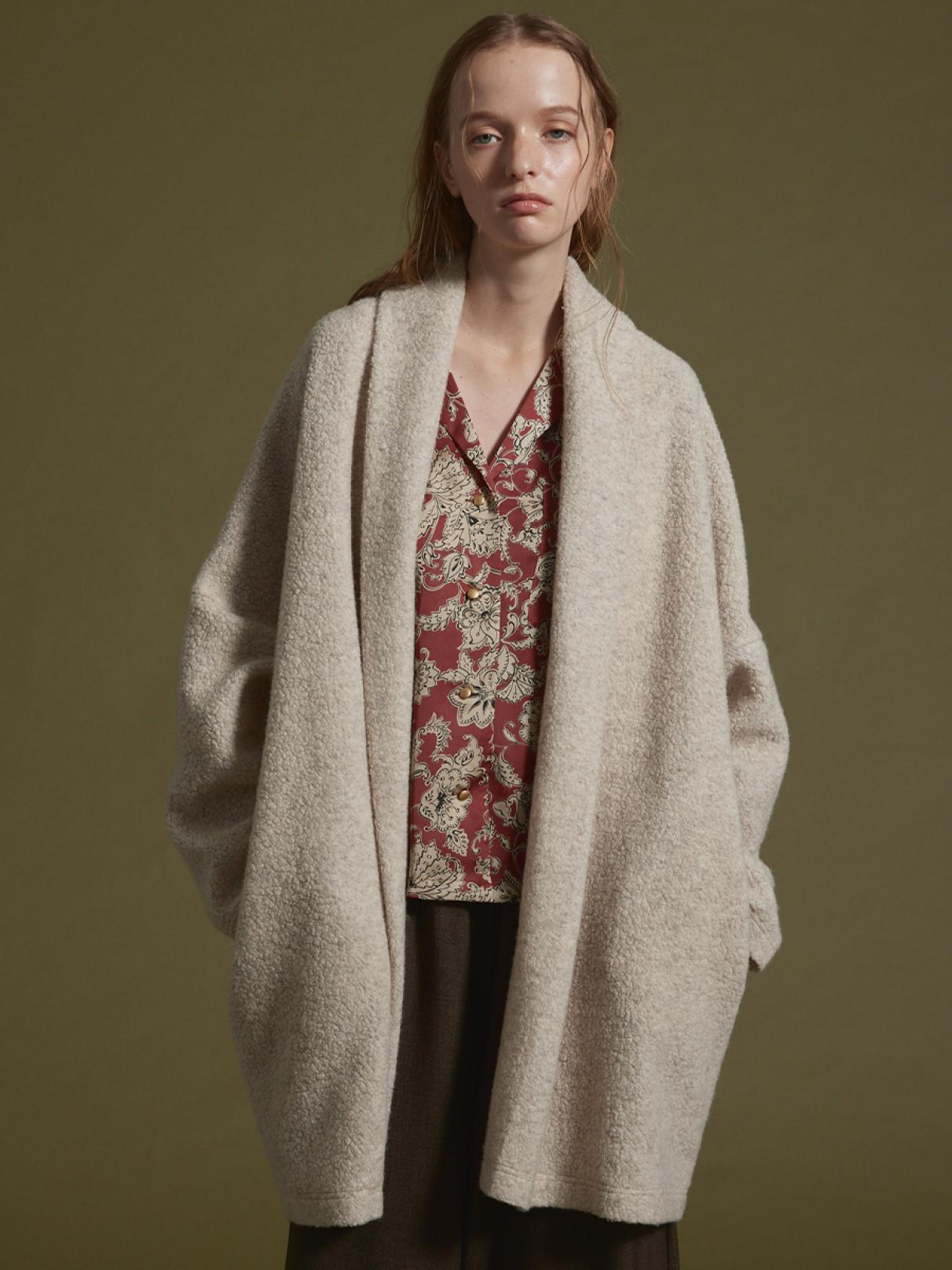 ウール混ボアニットコーディガン - Ample - Vin｜YAMADAYA STORE